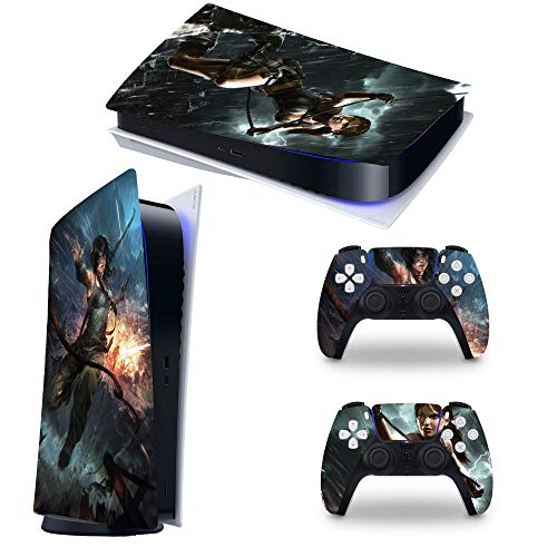 Stolen Tomb PS5 Digital Edition Whole Body Vinyl Skin Sticker Decal Cover for Playstation 5 Digital Edition System Console and Controllers