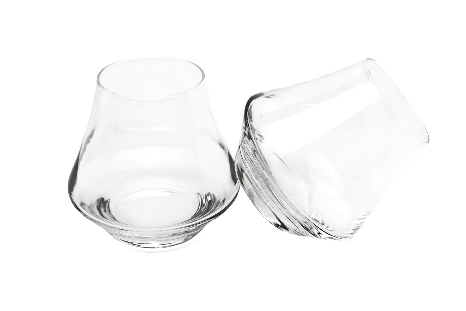 Tequila Glasses Sipping Snifter Easy Convenient Eyeballing Shot Measure Pour Set of 2 Pear Tulip Shape for Whiskey Scotch as well,1.5 Ounces