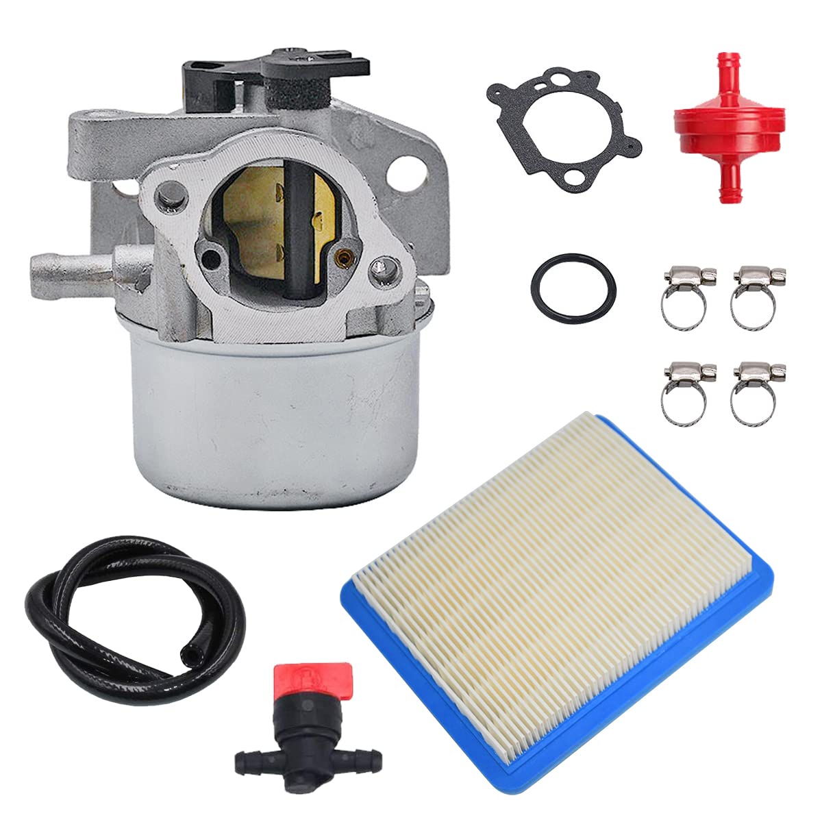 XingLi 799871 Carburetor with 491588 Air Filter fit for Craftsman 190CC 725EX 799866 794304 796707 790845 6.75 for Toro Recycler 22 fit for 122000 12H800 Lawn Mower
