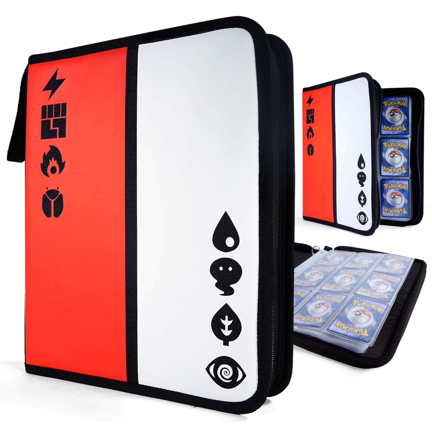 Pokke Card Binder for Cards - 9 Pocket, 540 Trading Card Games Collection Binder with 30 Removable Sleeves