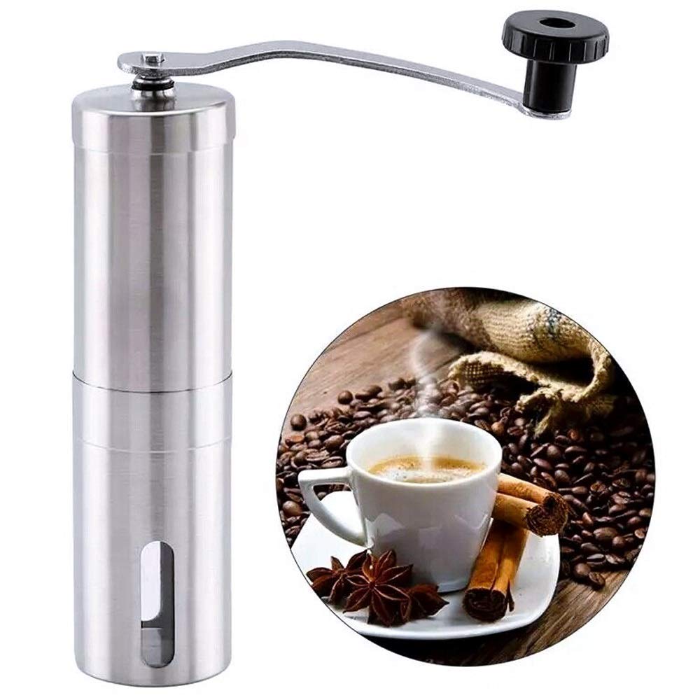 Portable Manual Coffee Grinder Stainless Steel with Ceramic