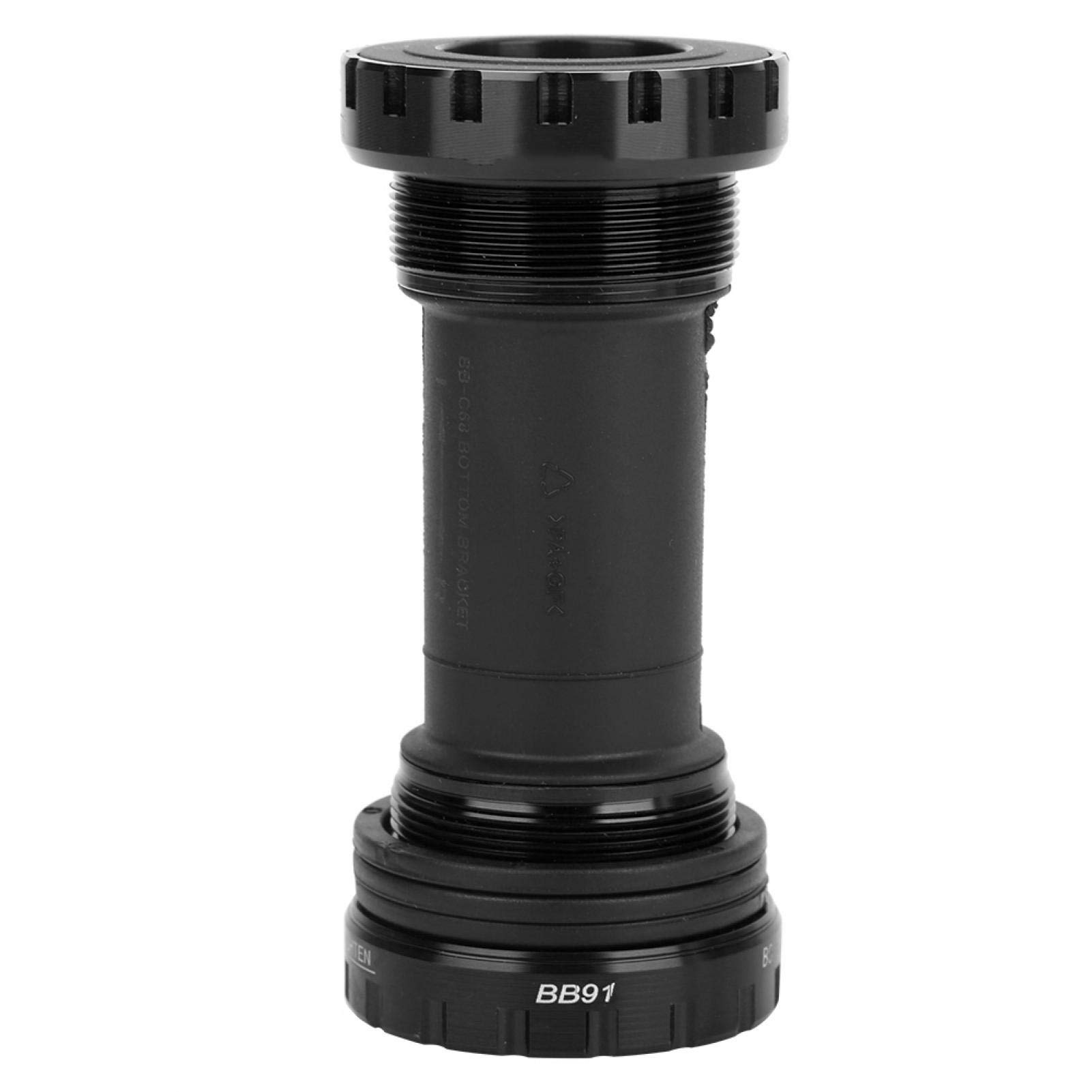 Shipenophy Bike Hollow Press-in Type Thread Bottom Bracket Accessory Road Mountain Bicycle Bike Bottom Bracket for Mountain Road Bicycle(Black)