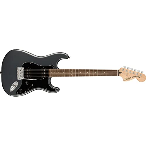 Squier Affinity Series Stratocaster Electric Guitar, with 2-Year Warranty, Charcoal Frost Metallic, Laurel Fingerboard