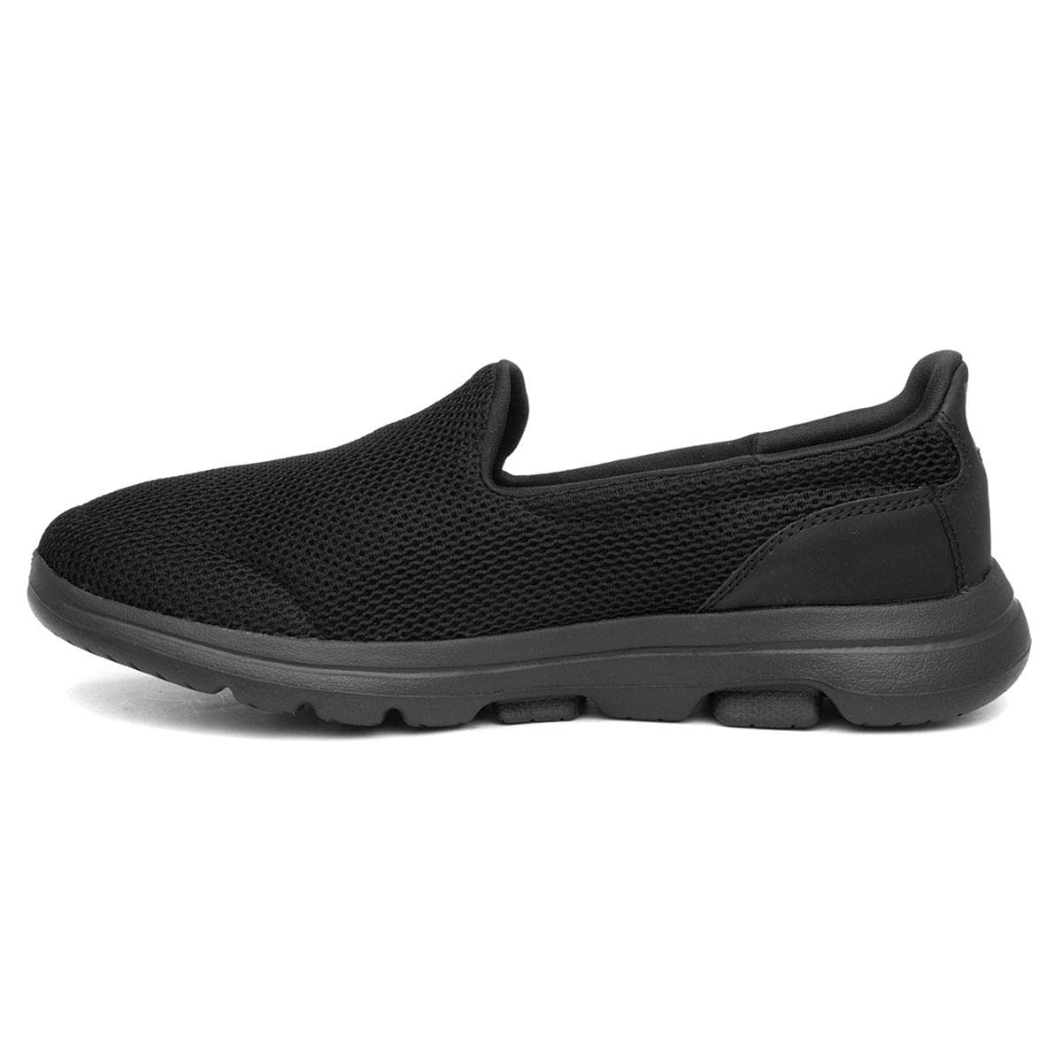 Skechers Women's Go Walk 5 Sneaker, Black, 8