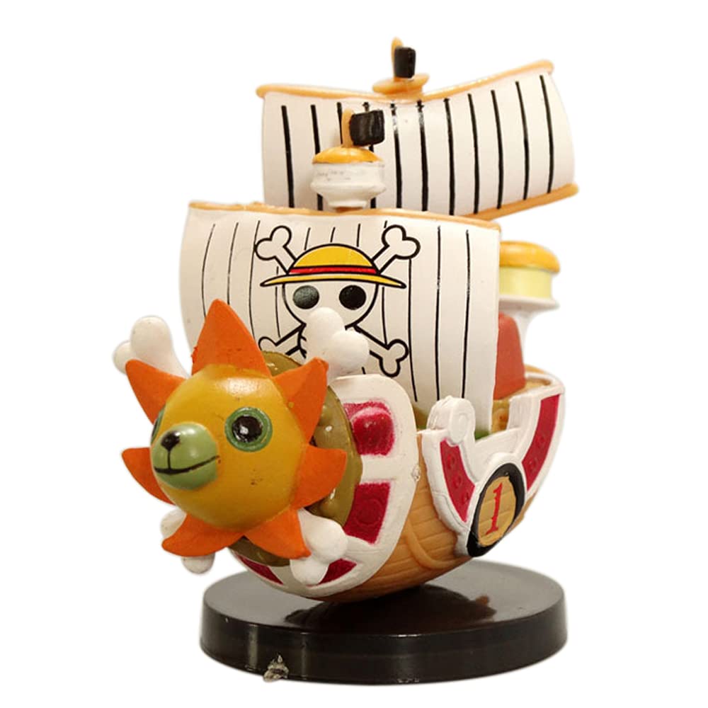 UKAKA Anime Figure Statues Anime One Piece Thousand Sunny & Going Merry Ship Model Boat PVC Action Figure Collection Cartoon Toys-Sunny