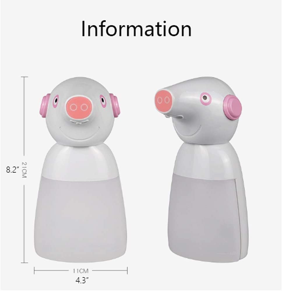 PAASHE Refillable Soap Dispenser Automatic Soap Dispenser 3 Level Adjustable Hand Soap Dispenser Foaming Soap Dispenser 10oz/300ml Rechargeable Soap Pump Easy to use