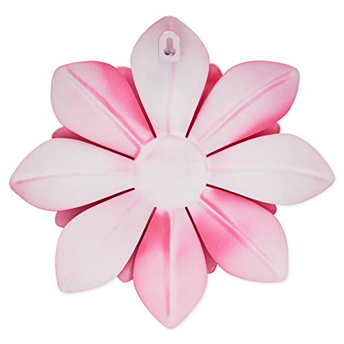 Pink Metal Flower for Home and Garden Decorations (10 x 2 Inches)