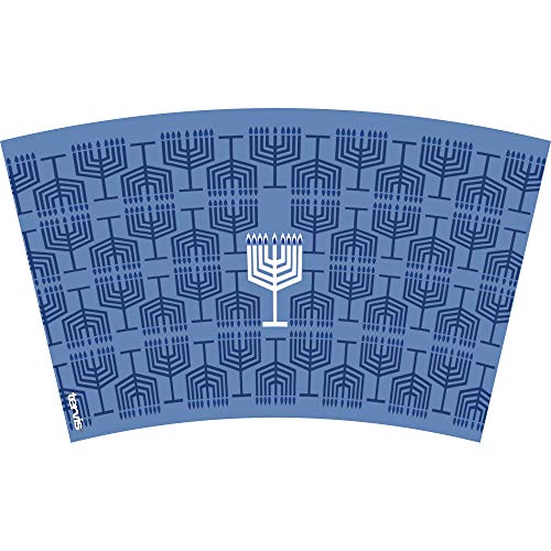 Tervis Chanukah Hanukkah Menorah Pattern Made in USA Double Walled Insulated Tumbler Travel Cup Keeps Drinks Cold & Hot, 16oz, Classic