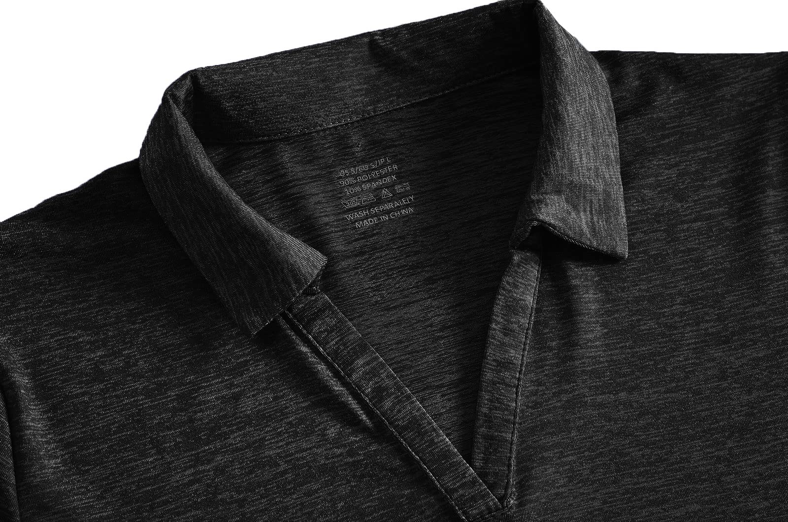 TrendiMax Womens 2 Pack 3/4 Sleeve Golf Polo Shirts V Neck Collared Moisture Wicking Sports Workout Tops