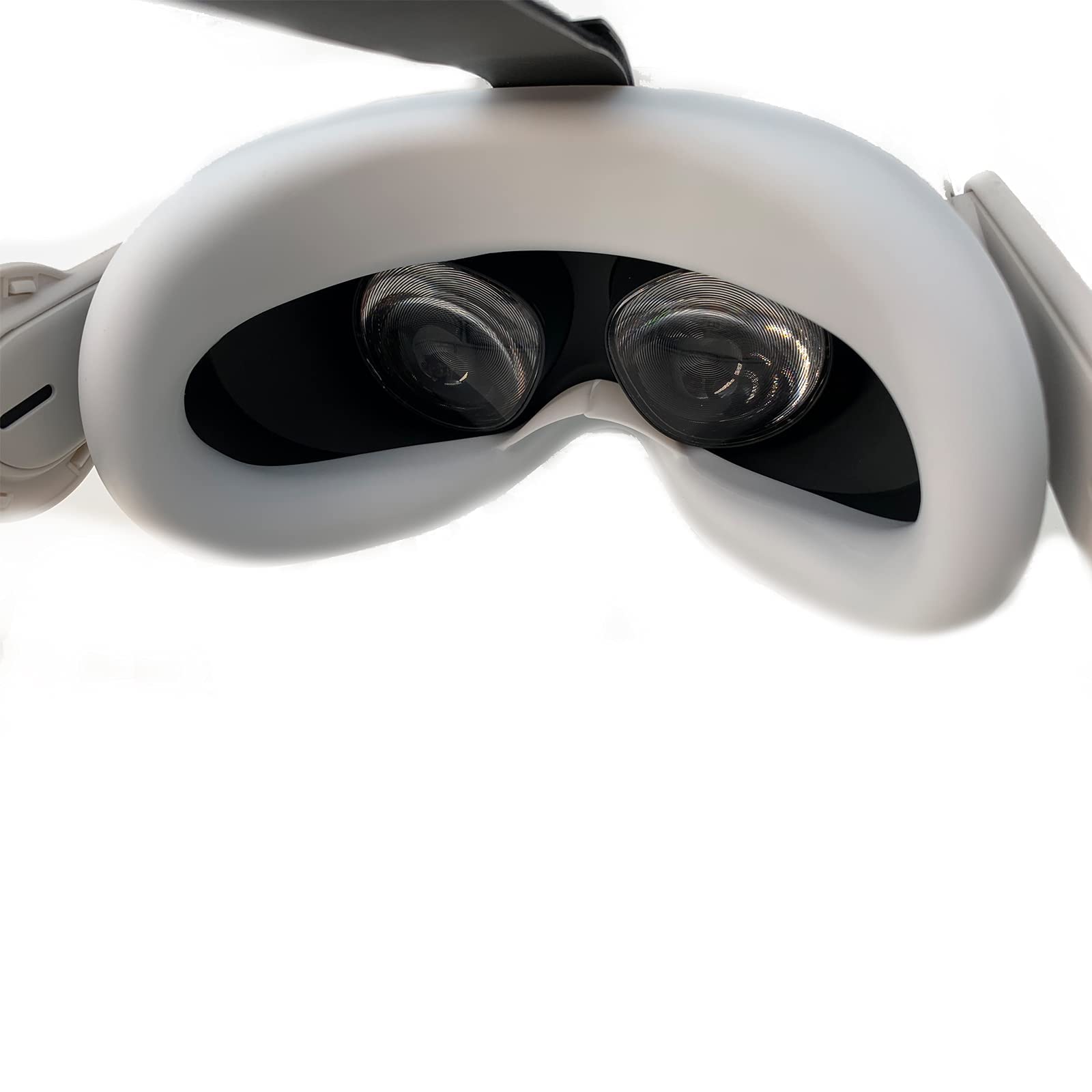 Silicone Cover Eye Pad for Oculus Quest 2 face Cushion Cover Sweatproof Lightproof VR Accessories (White)