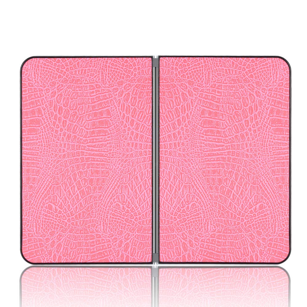 Nicelin Case for Microsoft Surface Duo , PU Leather Hard PC Plastic Frame Case [A11-001#] (Pink)