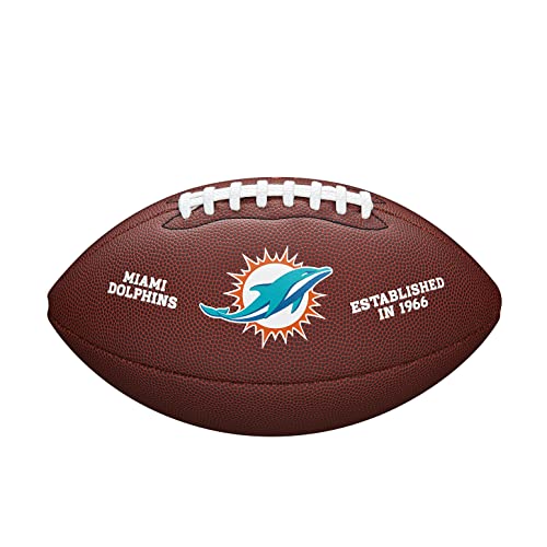 NFL Team Logo Composite Football, Official - Miami Dolphins