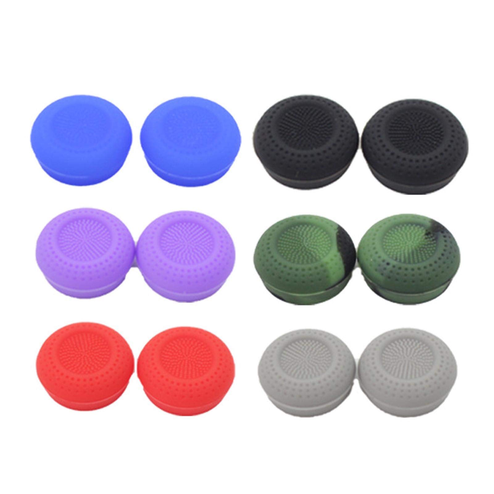 Silicone Thumbstick Caps for Oculus Quest 2 VR, Touch Controller Accessories Replacement Parts Soft Thumb Grip Cap Cover Multiple Colour, Silicone VR Protect Cover Anti-Skid Cap