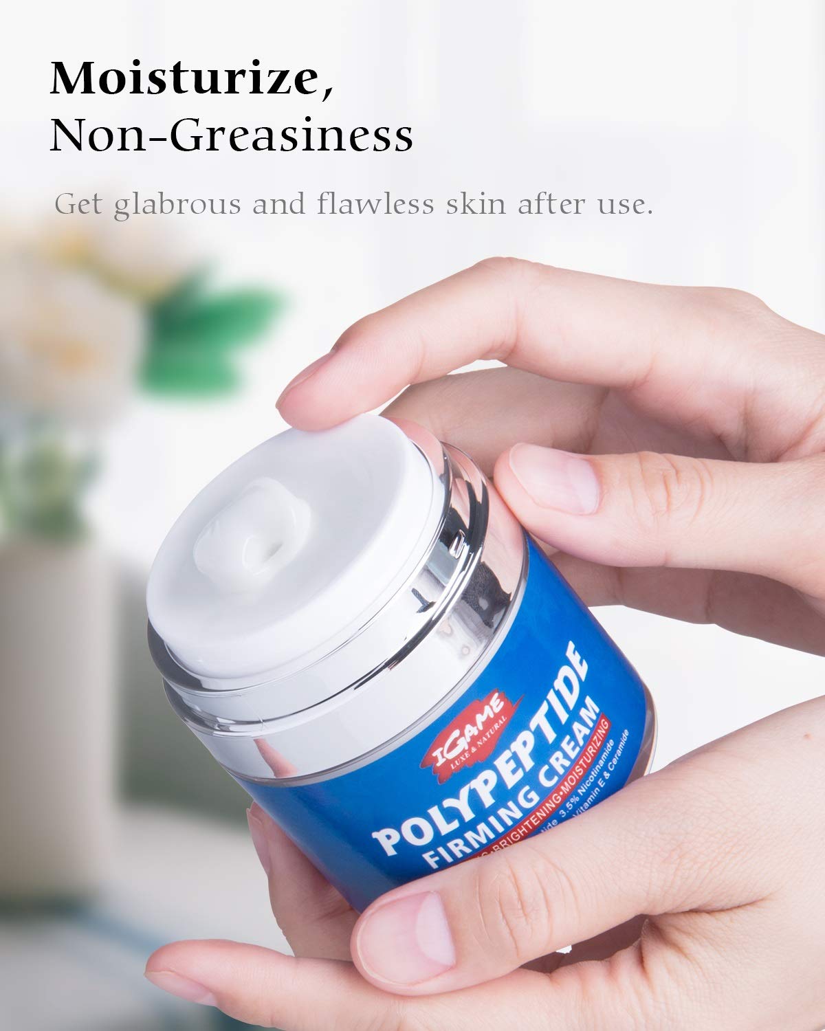 Polypeptide Face Cream, Anti Aging Face Moisturizer for Anti Wrinkles, Hydrating, Moisturizers for face with Polypeptide, Nicotinamide, Hyaluronic Acid, Vitamin E-American Brand