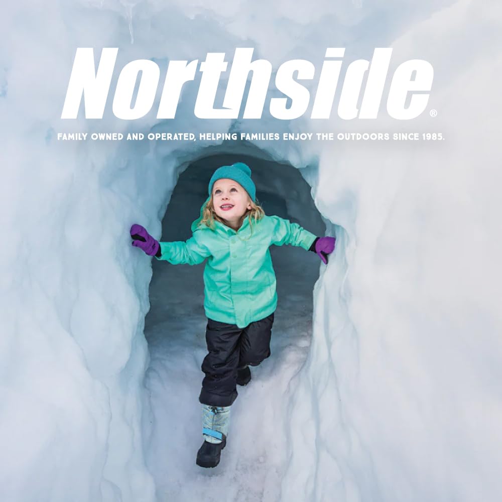 Northside unisex child Frosty Snow Boot, Black, 2 Little Kid US