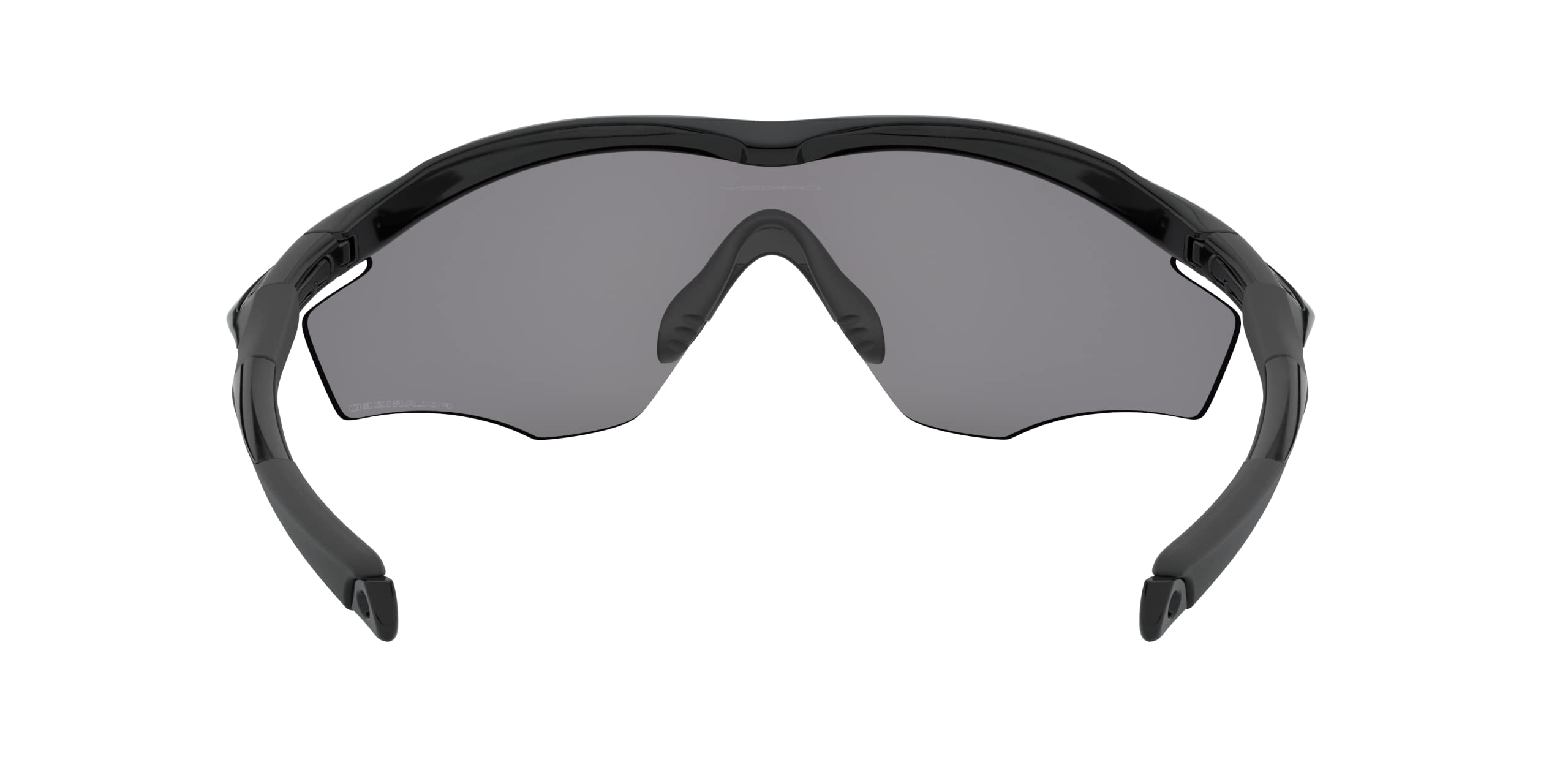 Oakley Men's OO9343 M2 Frame XL Rectangular Sunglasses, Polished Black/Black Iridium Polarized, 45 mm