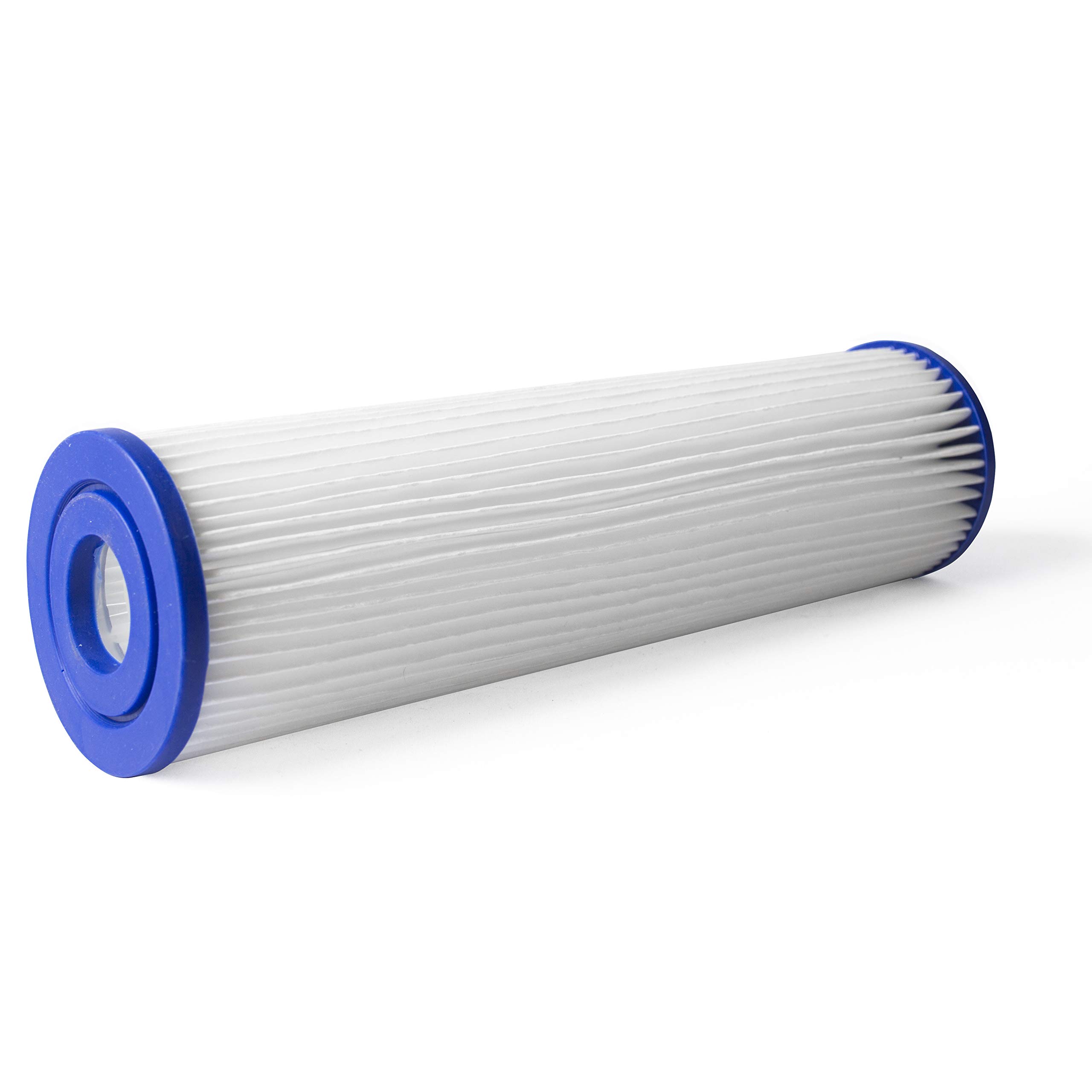 Pleated Poly Sediment Water Filter Cartridge Standard 2.5x10 50 Micron 4 Pack