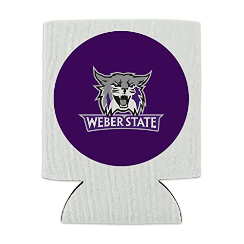 Weber State University Primary Logo Can Cooler - Drink Sleeve Hugger Collapsible Insulator - Beverage Insulated Holder