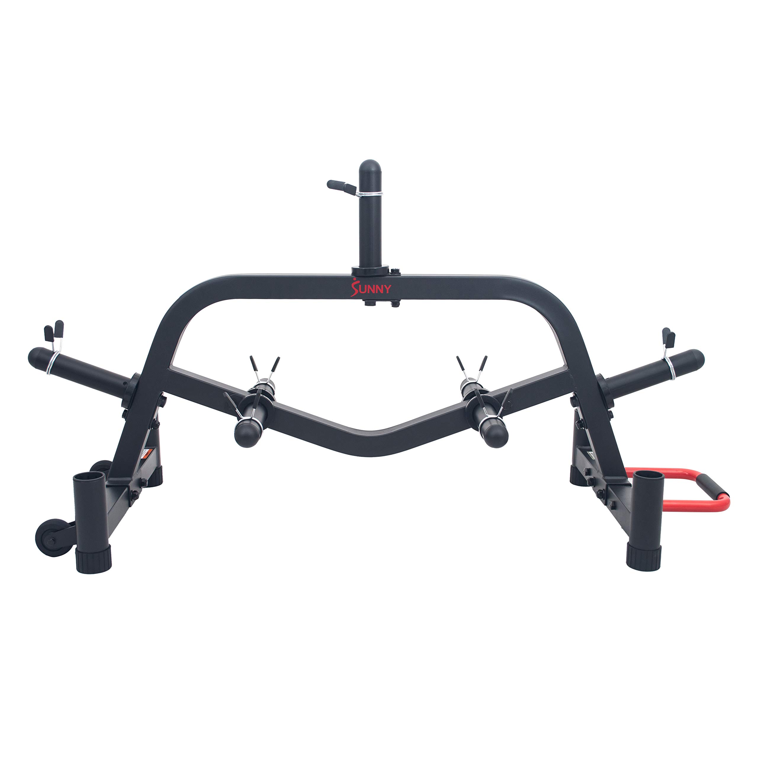 Sunny Health & Fitness Multi-Weight Plate and Barbell Rack Storage Stand - SF-XF9938, Black