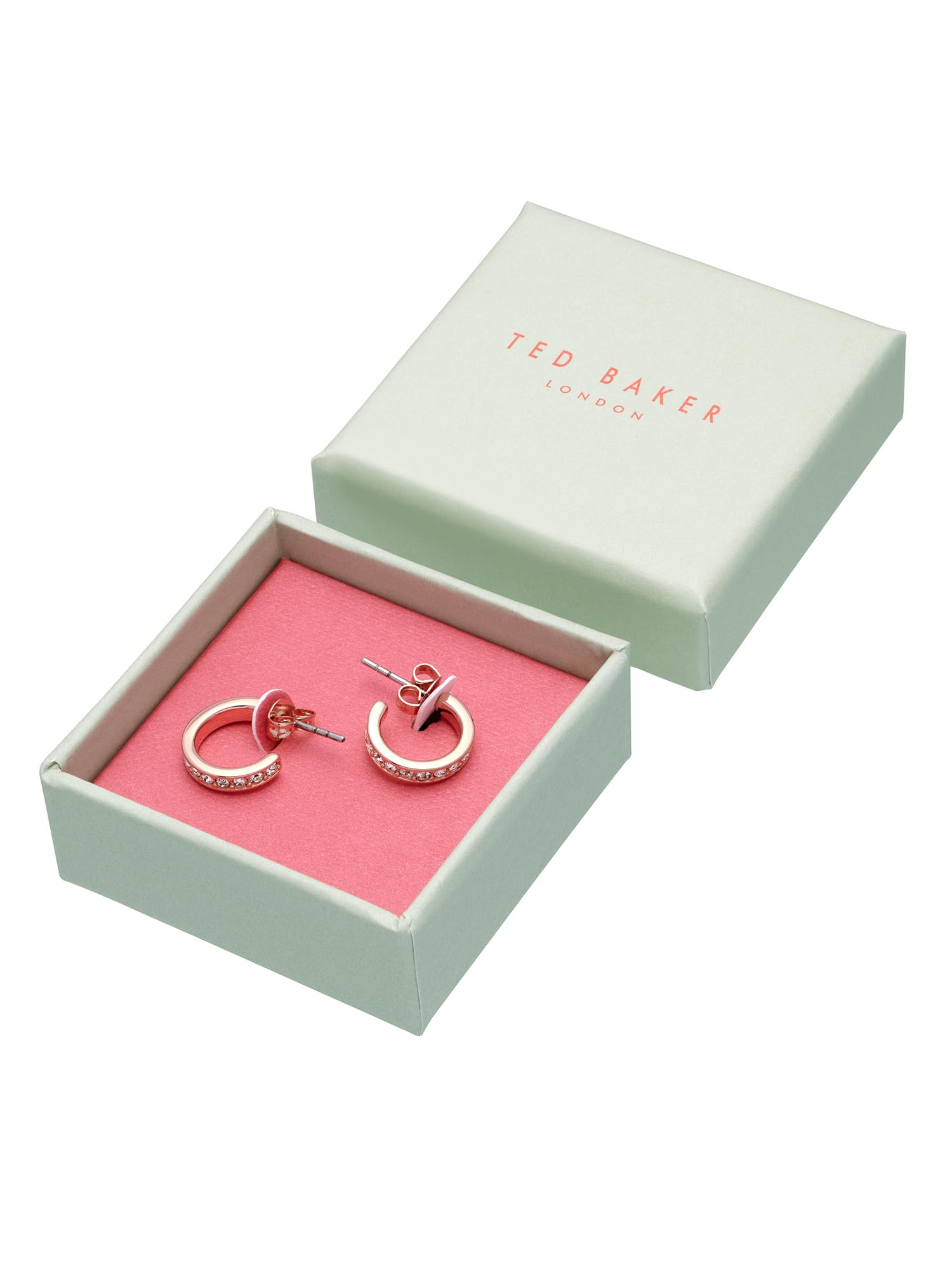 Ted Baker Seenita Nano Hoop Huggie Earrings - Rose Gold, Gold or Silver Tone Options