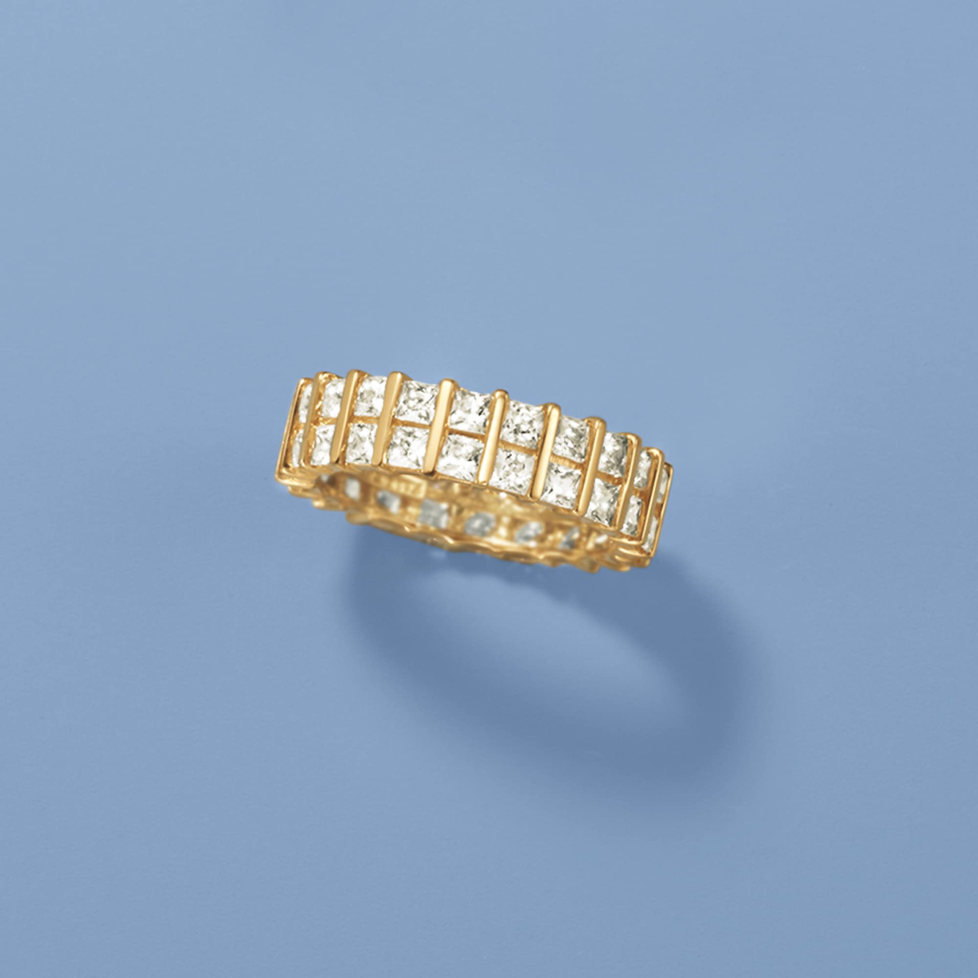 Ross-Simons 4.00 ct. t.w. CZ Eternity Band in 14kt Yellow Gold. Size 9