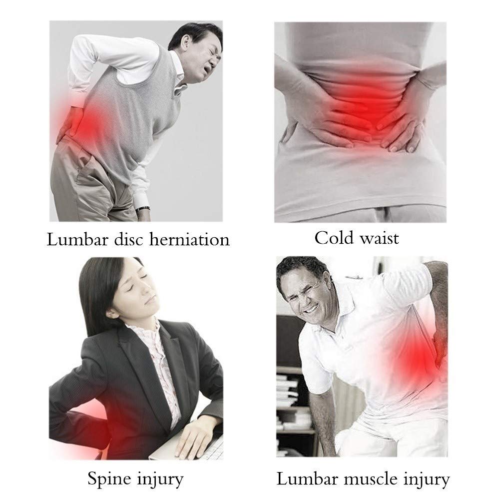 TANGIST Lumbar Brace Belt Lower Back Support Adjustable Self-Heating Magnetic Therapy For Men Women Pain Relief And Injury Herniated Disc (Size : M)