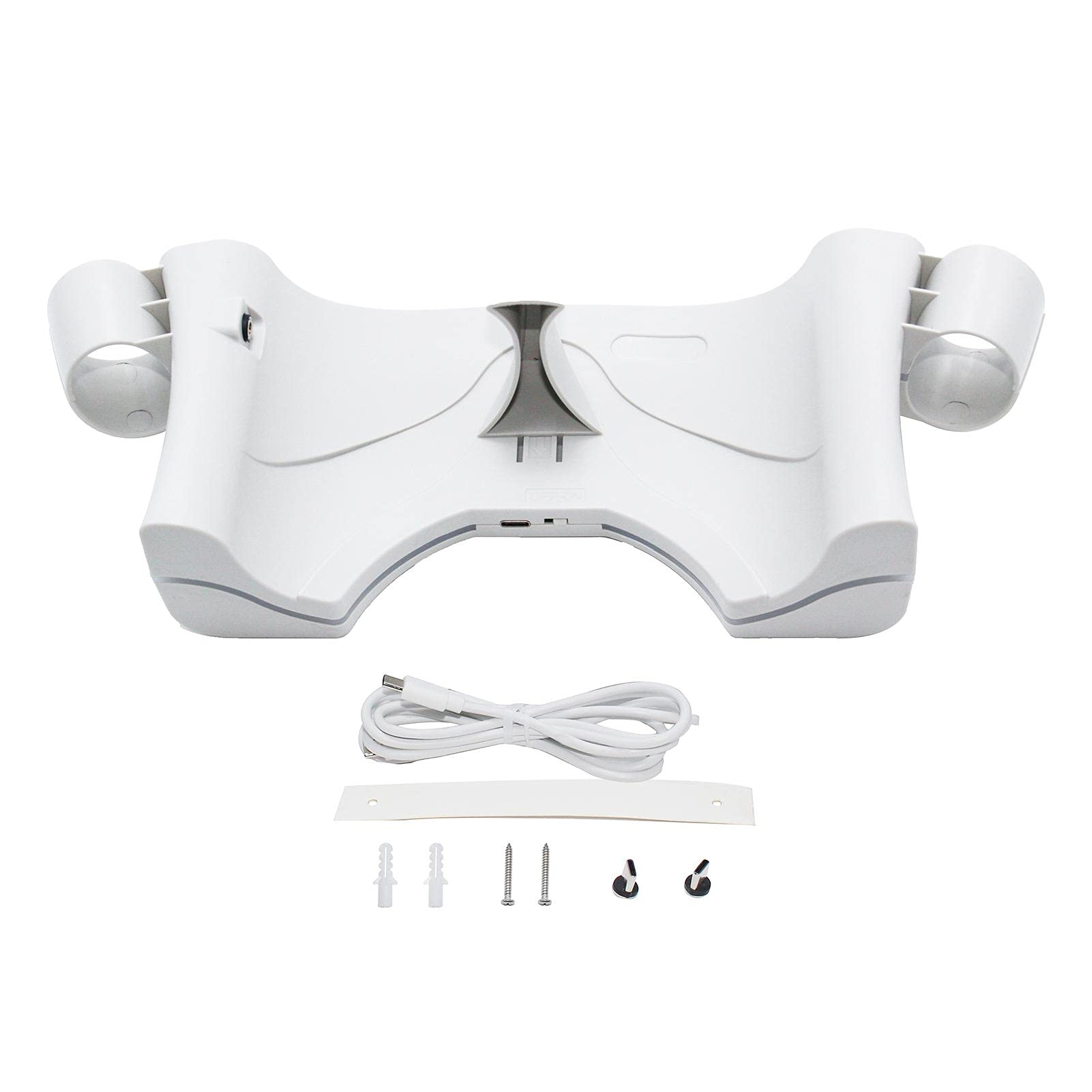 Station VR Charger Base Wall Mounted Fast Easy Install Fit for Oculus Quest 2(White)