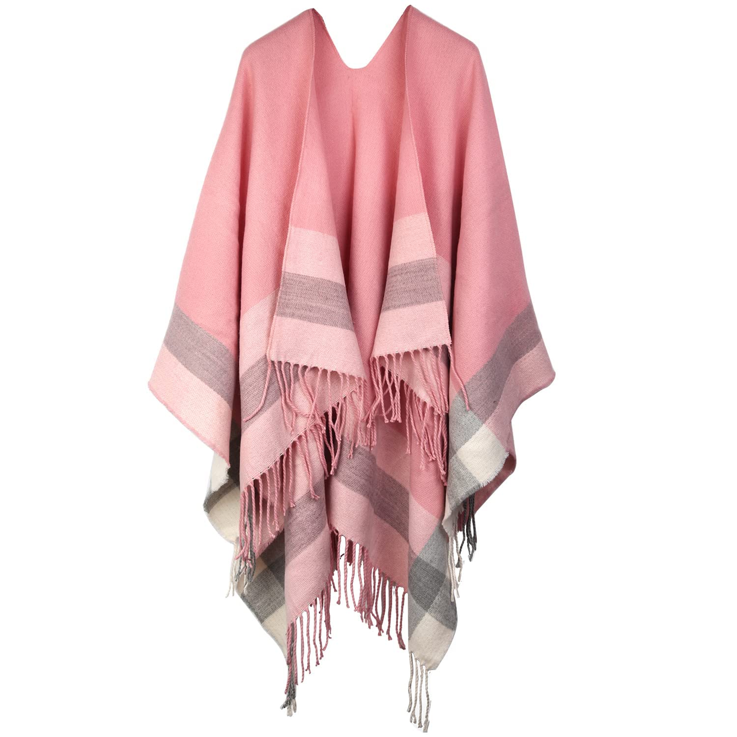WINUP Women's Shawls Wraps Poncho Sweater Cape Blanket Open Front Scarf Coat for Fall Winter for Women