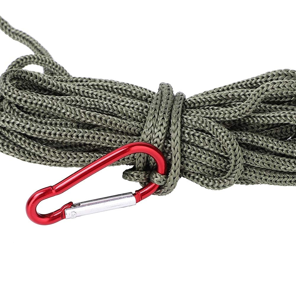 Stainless Steel Heavy Duty Fishing Catch Stringer with 5 Lock Snaps Ropes Float, Ideal for Fishing Lovers