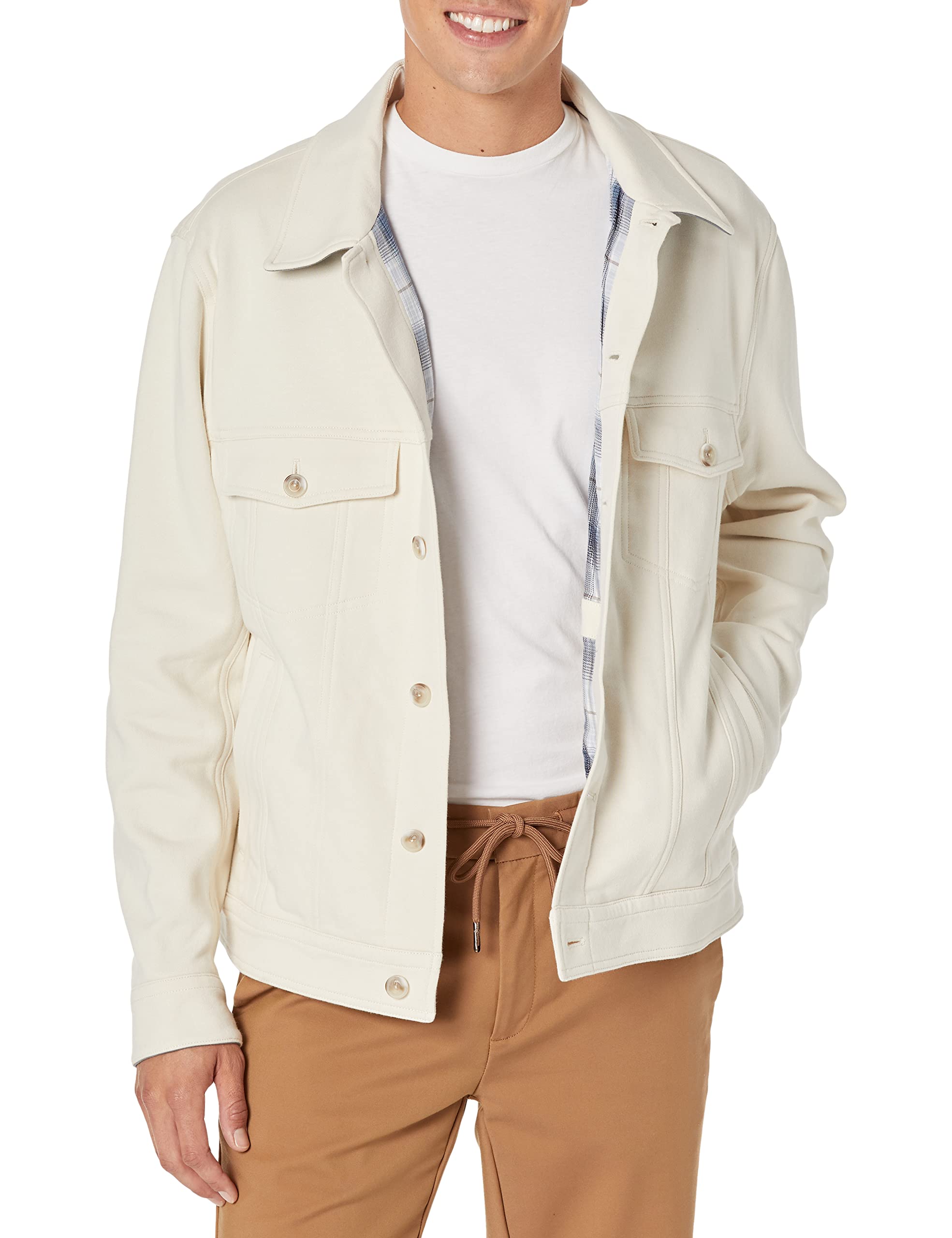 Vince Mens Soft Trucker,Bone,L