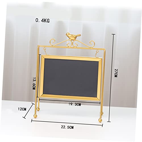 STOBOK Wedding Decor Black Chalkboard Black Decor Small Chalkboard Sidewalk Blackboard Message Board Sign Store Blackboard Table Blackboard Coffee Shop Blackboard The Sign Decorate Bamboo