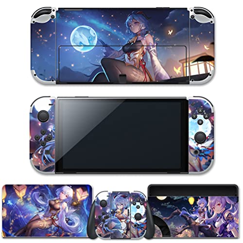 TANOKAY Sticker Wrap Vinyl Decal Pre-Cut Skin Compatible with Nintendo Switch OLED (2021 Model)…