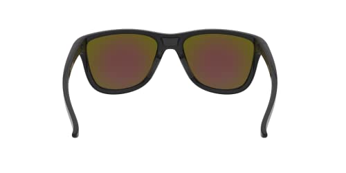 Oakley Women's 0OO9362 Reverie Rectangular Sunglasses, Black Ink/Violet Iridium, 55 mm