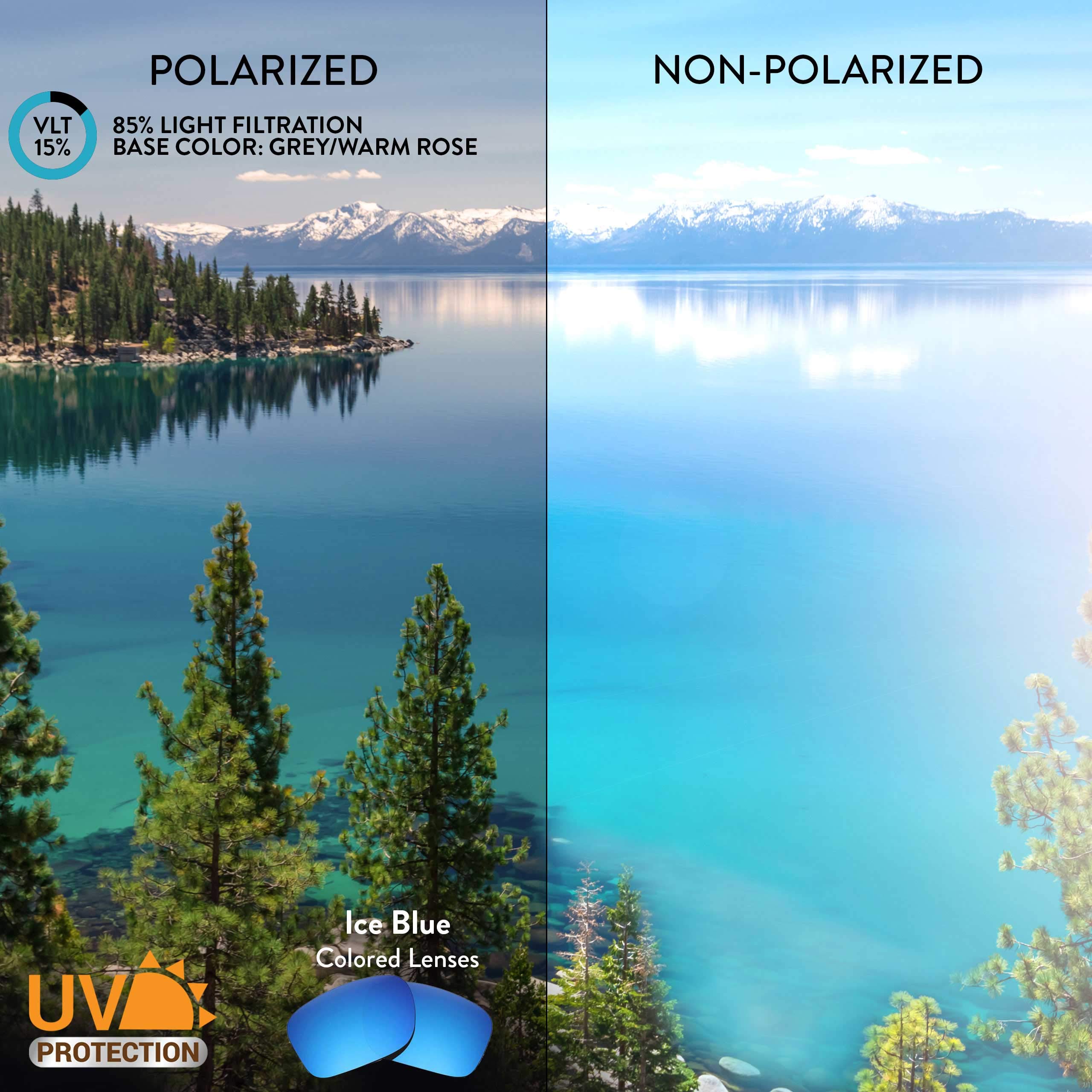 Polarized Replacement Lenses for Tom Ford Lara Sunglasses - By APEX Lenses (Ice Blue)
