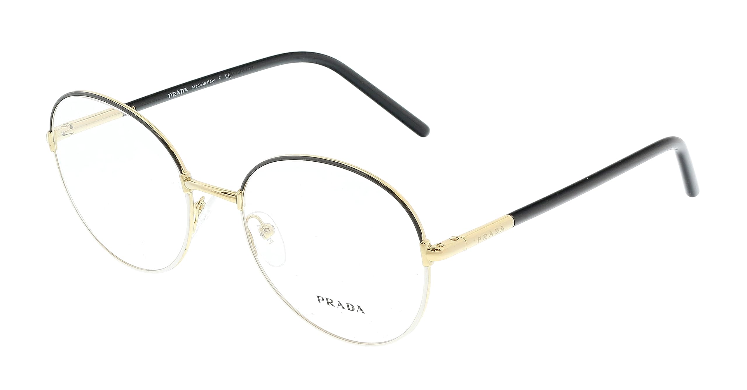 Prada Demo Round Ladies Eyeglasses PR 55WV 07I1O1 53