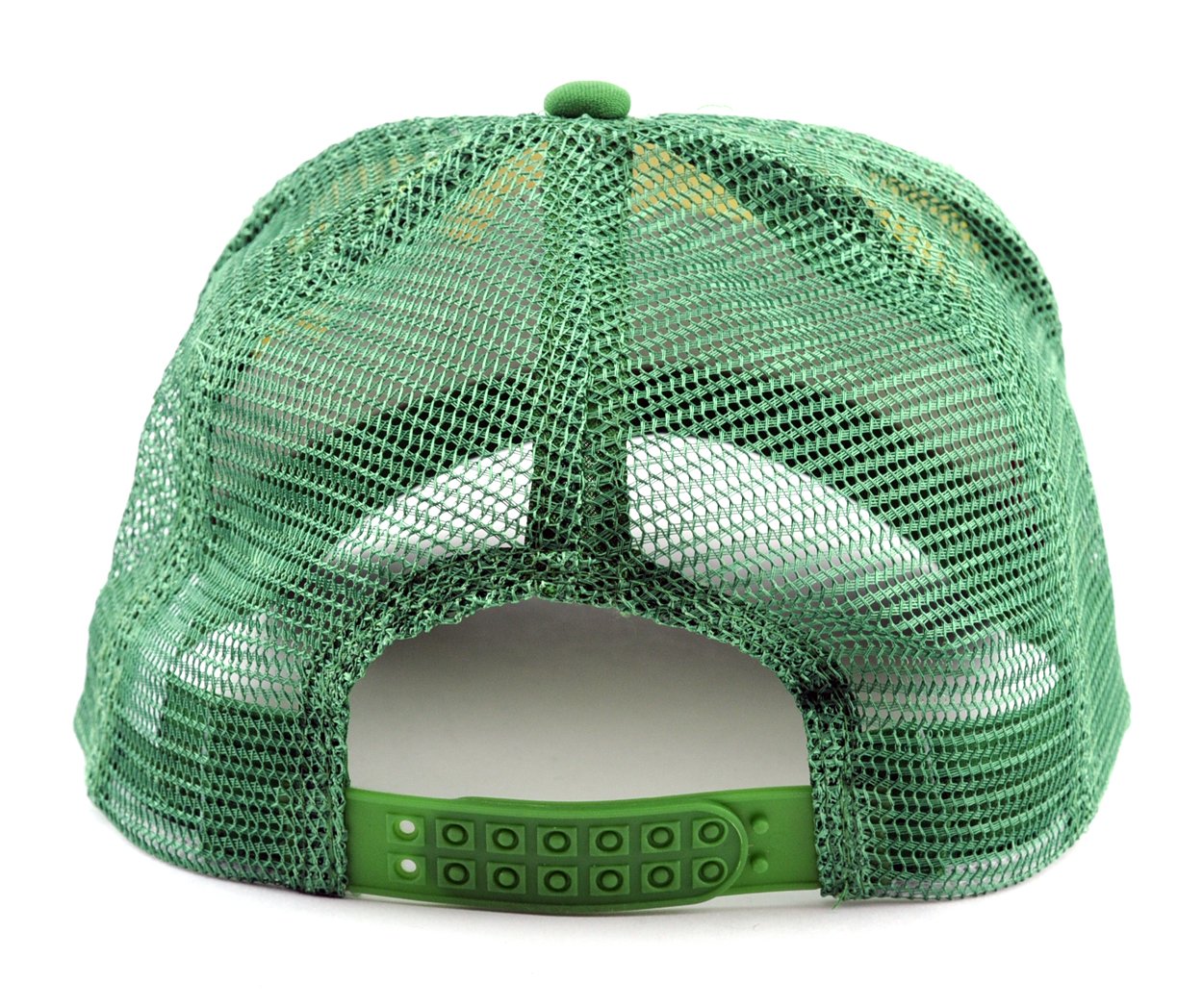 NYFASHION101 Blank Mesh Adjustable Snapback Cotton 6-Panel Trucker Hat Cap, Kelly Green/White
