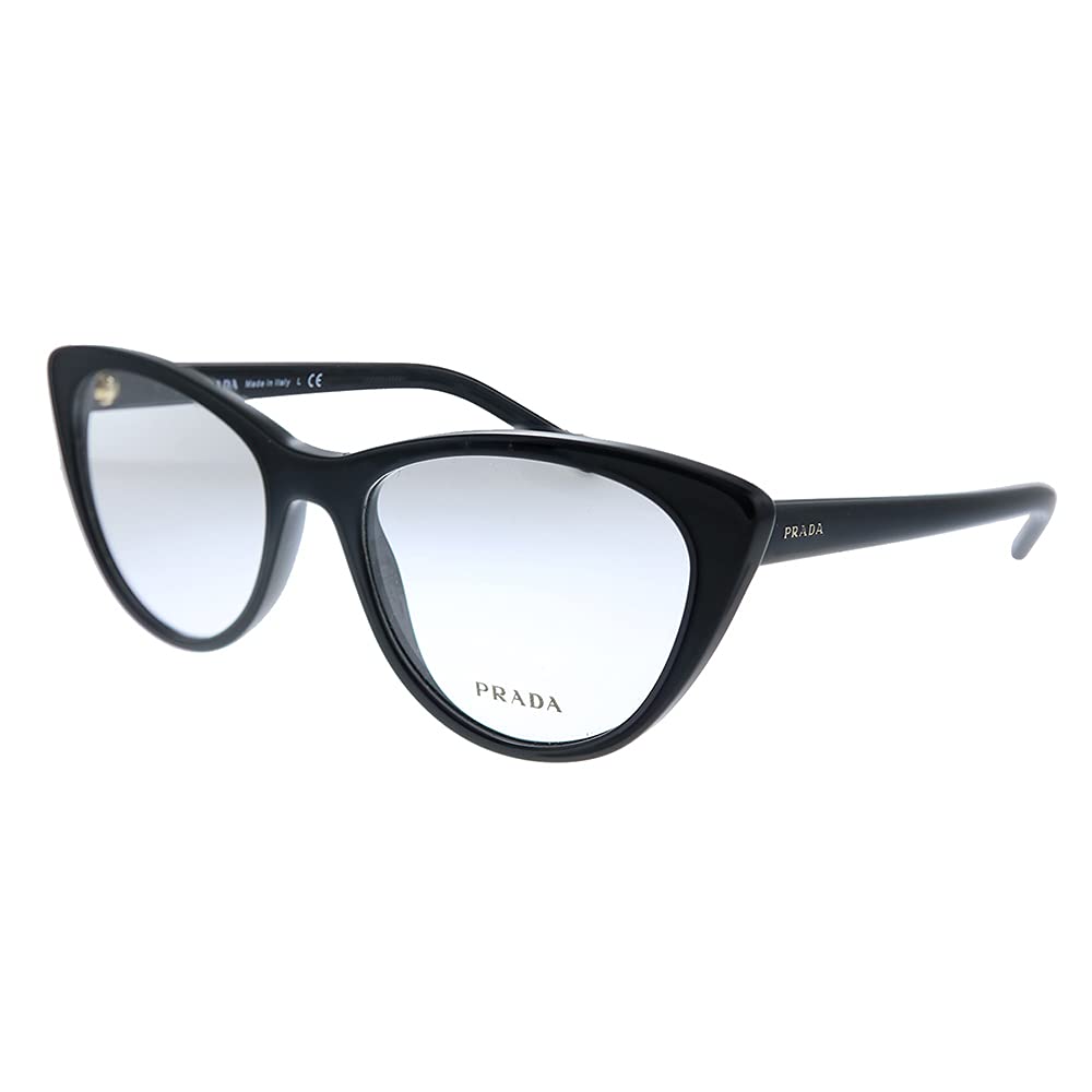 Prada Millennials PR 05XV 1AB1O1 Black Plastic Cat-Eye Eyeglasses 53mm