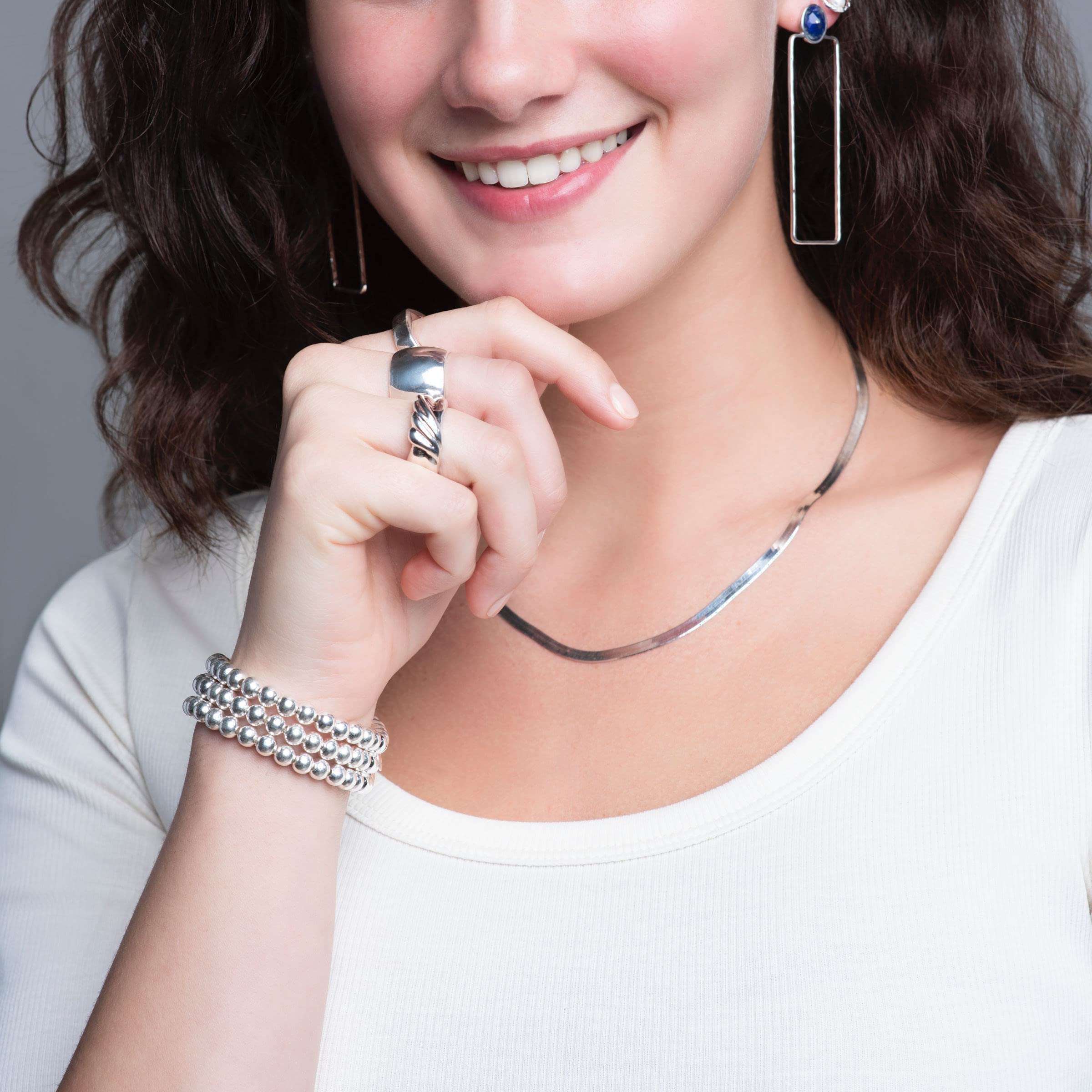Silpada 'Right As Rain' Herringbone Chain Necklace in Sterling Silver, 16" + 2"
