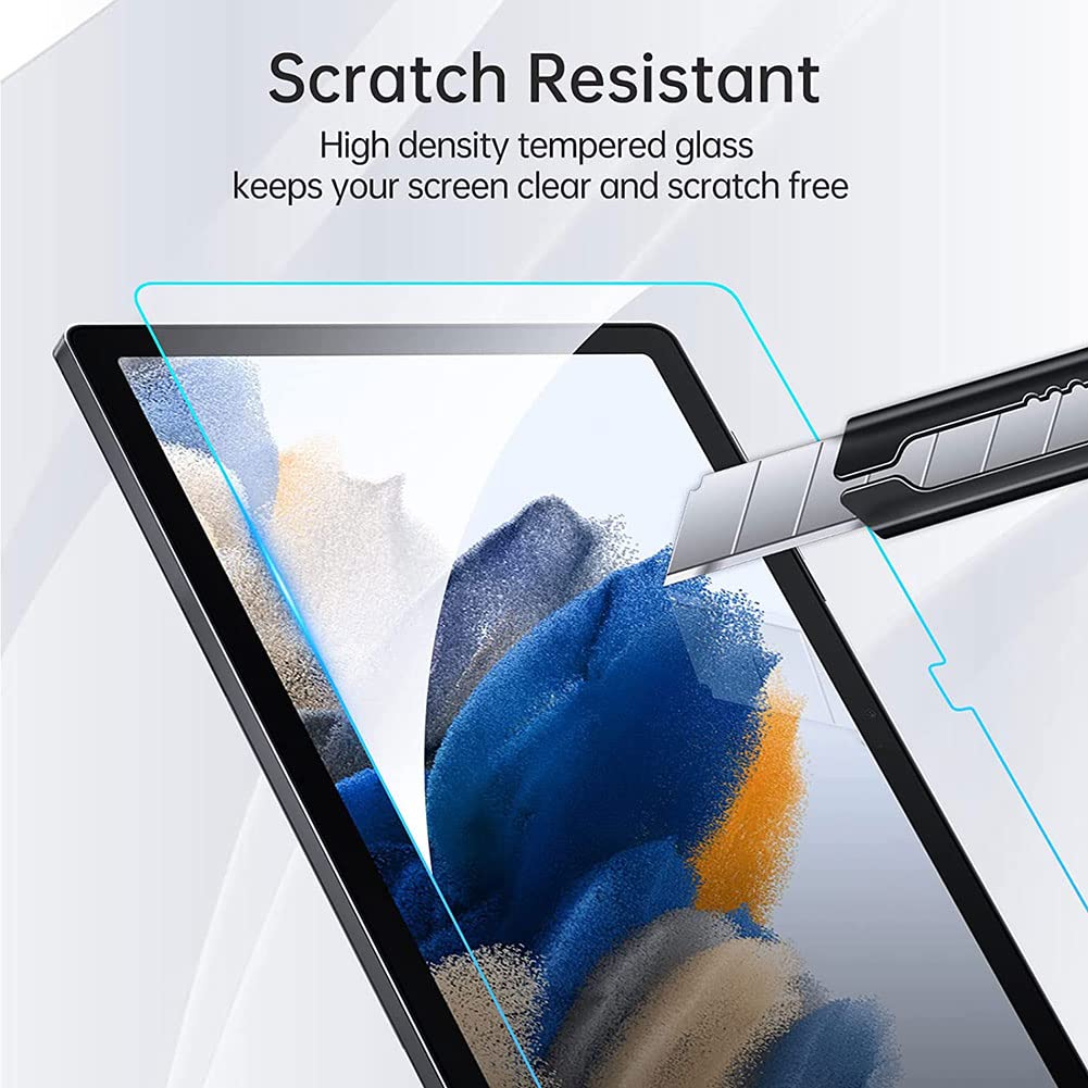 YongMai 【2 Pack】 Tempered Glass Screen Protector for Galaxy Tab A8 (2022 Released), High Definition & 9H Hardness Anti-Scratch,Sensitive Screen Film for Galaxy Tab A8 10.5inch (SM-X200/X205/X207)
