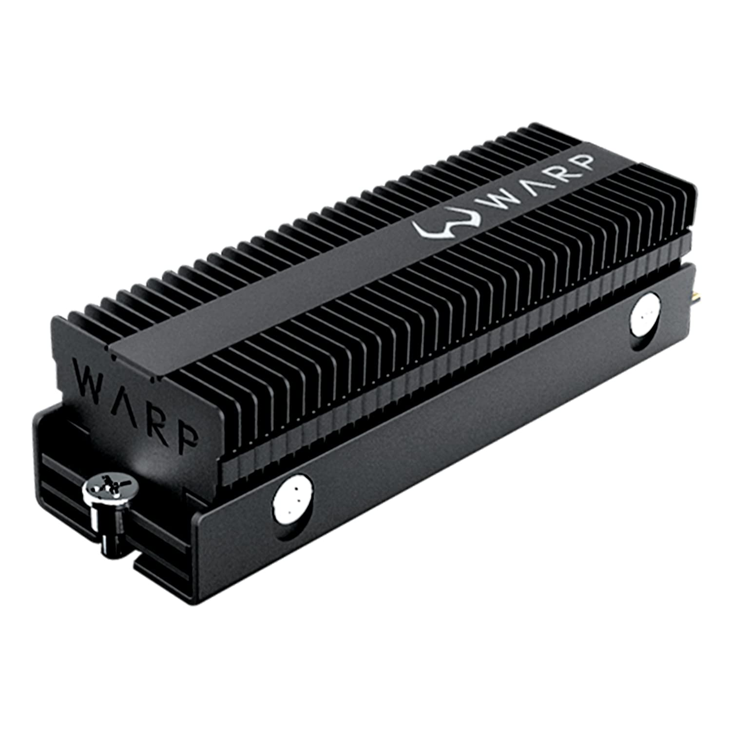 WIZMAX WARP Shield S, M.2 2280 SSD heatsink for Single and Double Side SSD, Thermal pad Heat Sink Computer PC PCIE M2 SSD Cooler,Black