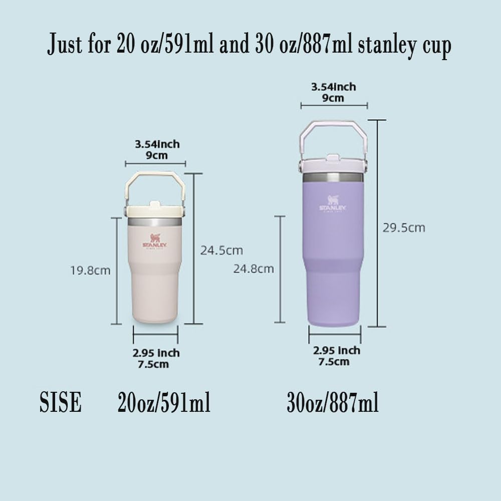 NETRIWOW Replacement Flip Tumbler Lid for Stanley 20oz And 30oz IceFlow Flip Tumbler(Sky Blue)