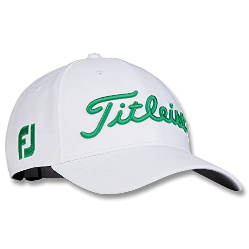 Titleist 2022 Tour Performance Golf Hat White/Green One Size Fits Most