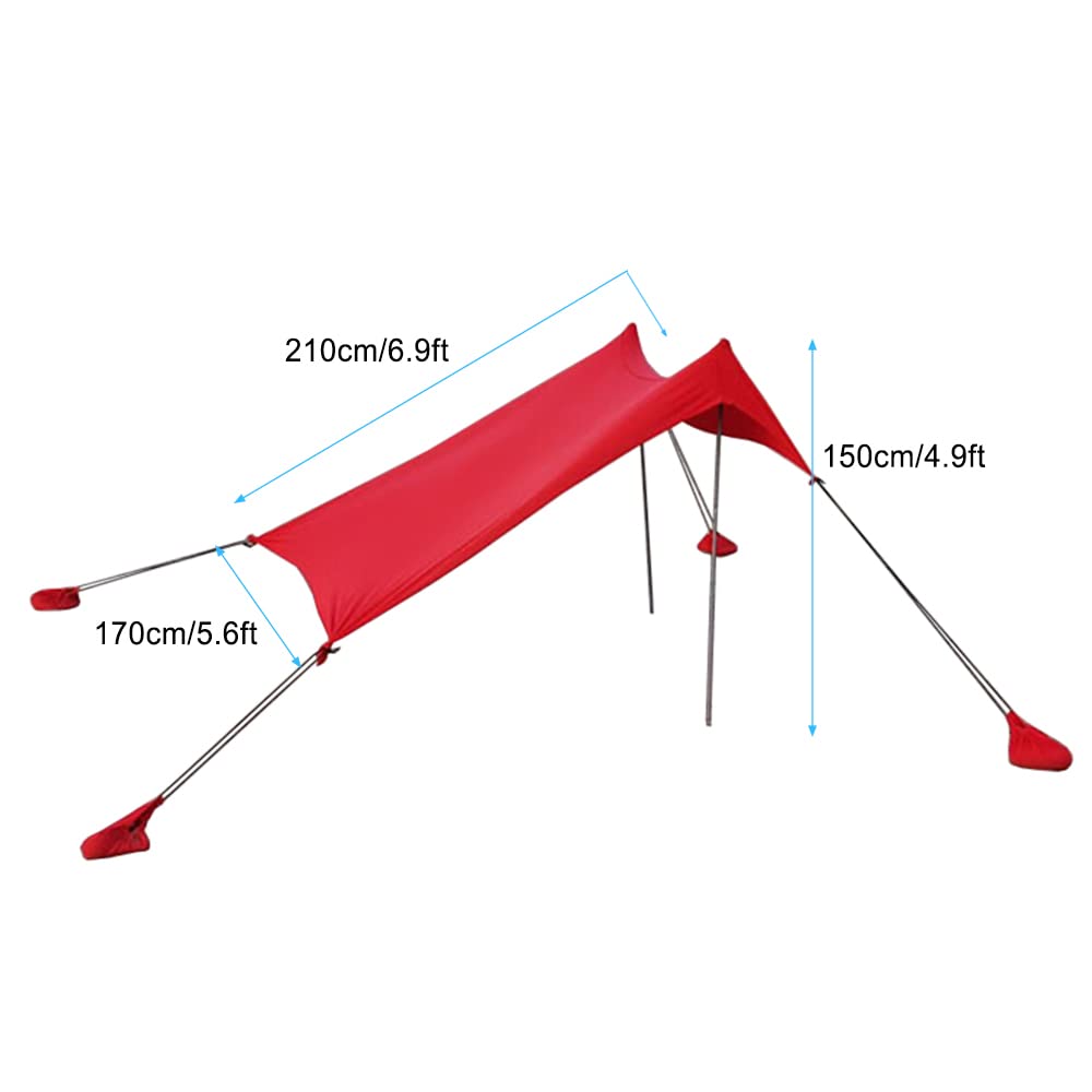 Taruor Beach Canopy,Beach Tent Sun Shelter
