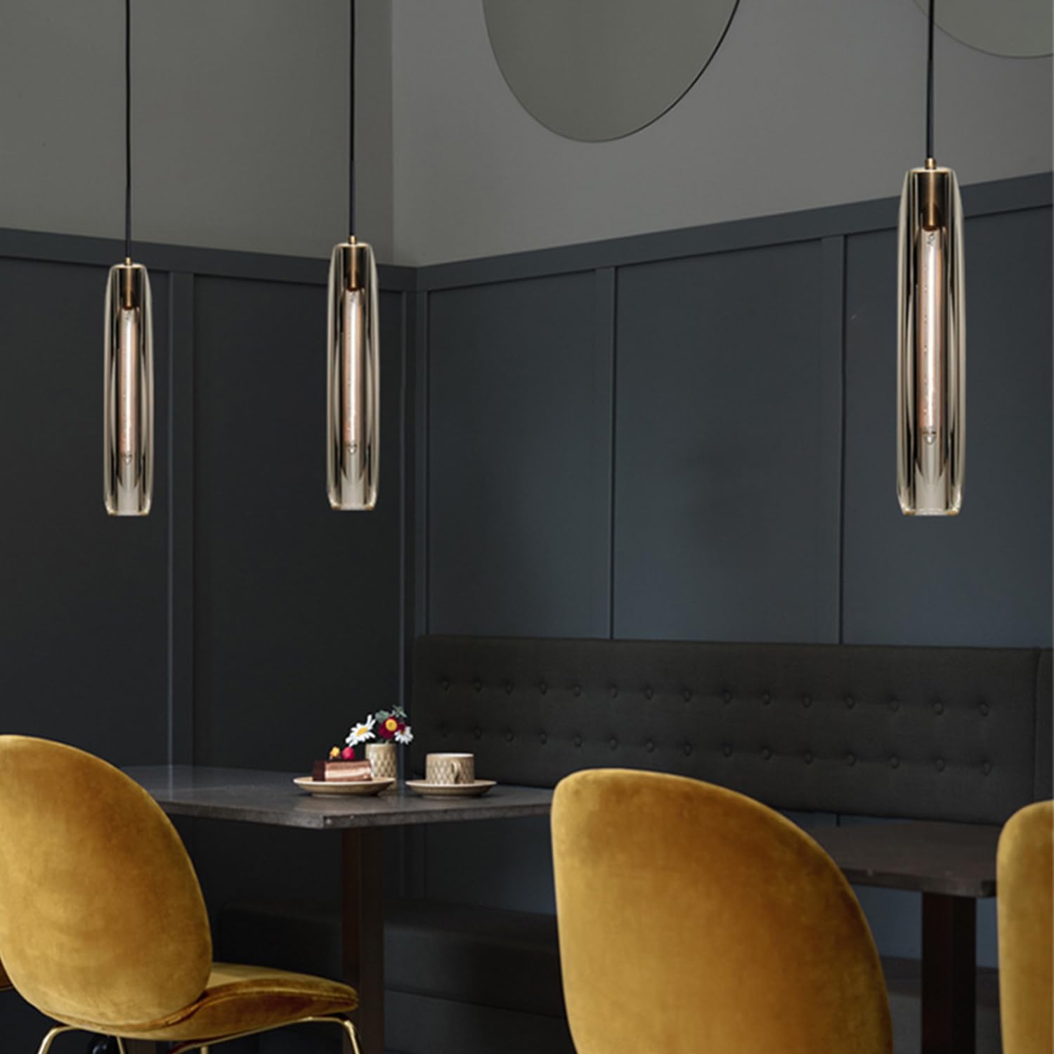 PRTSER Pendant Lights Kitchen Island Pendant Lights Pendant Light fixtures Kitchen Pendant Light pendent Light Small Pendant Light Island Pendant Lights for Kitchen (Gold)