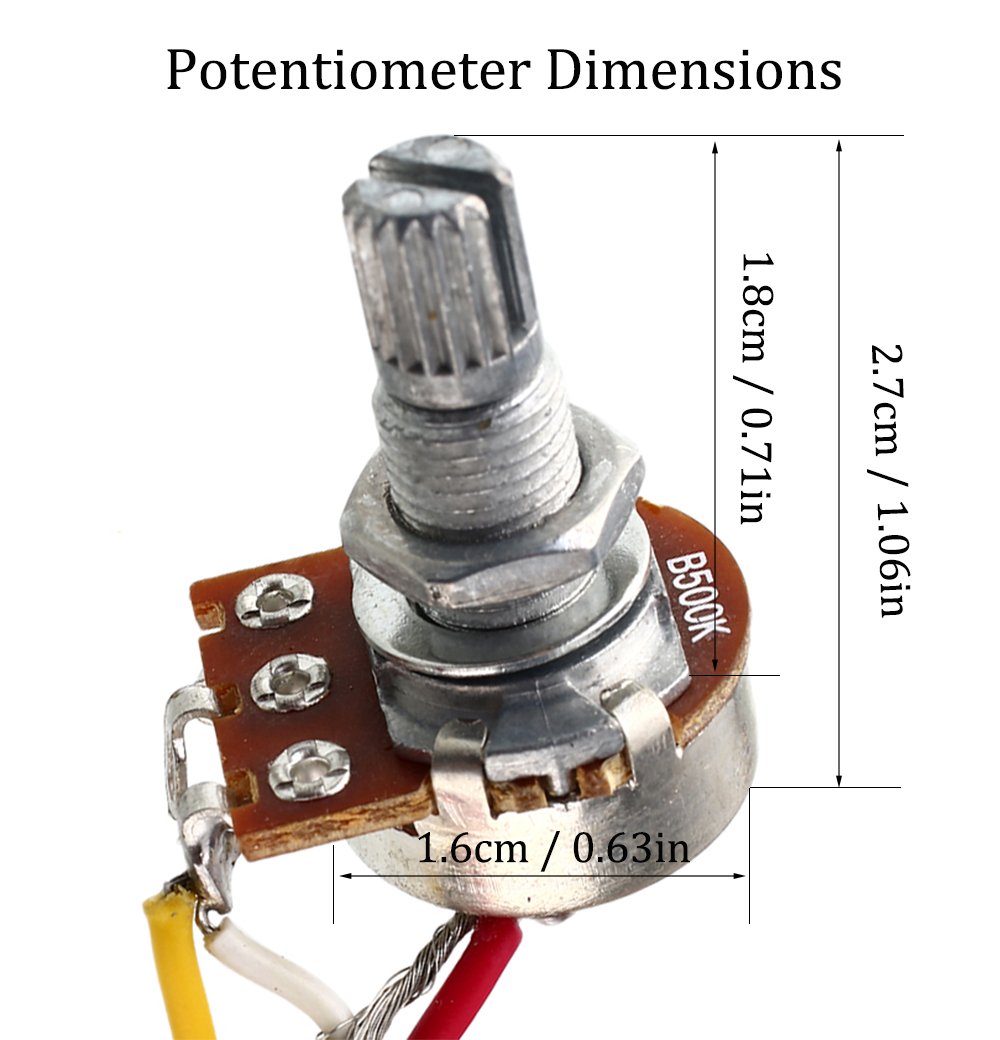 Prewired Wiring Harness Kit Compatible for LP Electric Guitar, 2T2V 500K Pots 3-position Toggle Switch with Jack for Dual Humbucker Gibson Les Pual Style Guitar Electronics Replacements, White Cap