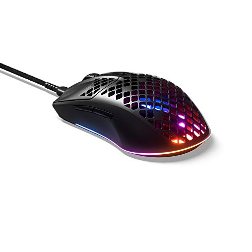 SteelSeries Aerox 3 - Super Light Gaming Mouse - 8,500 CPI TrueMove Core Optical Sensor - Ultra-lightweight Water Resistant Design - Universal USB-C connectivity