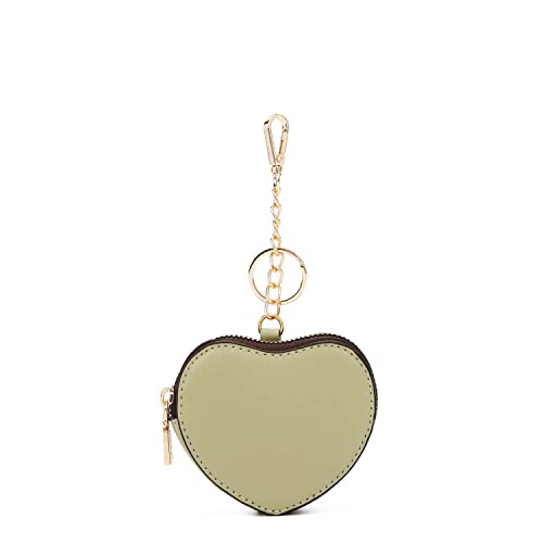 Nicole Lee Nikky Izzy 3 Piece Set with Large Shoulder Bag, Zip Crossbody, Mini Heart Coin Purse Keychain (Beige)