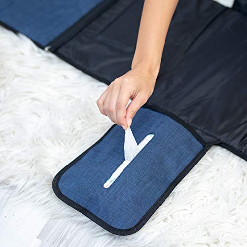 Portable Changing Pad Diaper Bag β Premium Quality Baby Changing Pad Baby Diaper Bag β Sleek, Chic, Zip-Apart Portable Diaper Changing Pad Diaper Clutch w/Zip Storage, Smart Handles and Wipe Pockets!