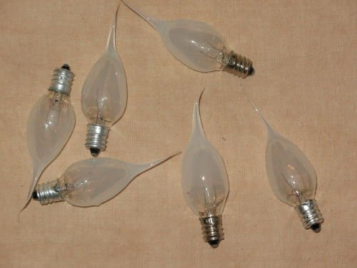 On The Bright Side Primitive Silicone Dipped 5 Watt Light Bulb - Pack of 6 - Clear