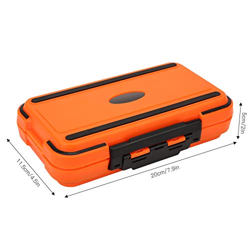 Yeuipea Fishing Lure Box, Waterproof Lure Box Double‑Sided Fishing Hook Tool Storage Box Multifunctional Accessory